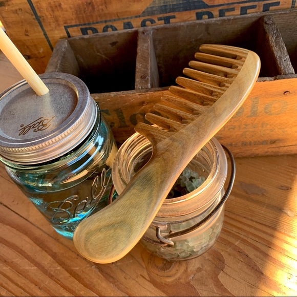 fire monkey | Accessories | Natural Eco Sandalwood Wide Tooth Comb ...